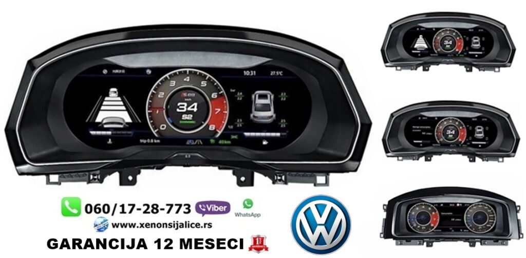 VIRTUELNA DIGITALNA TABLA VW PROGRAM GOLF 7,GOLF 7.5,PASSAT B7,PASSAT ...