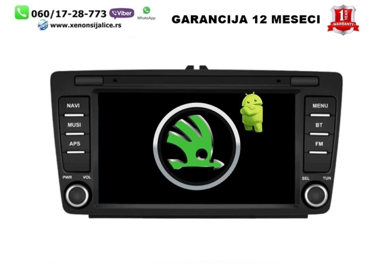 SKODA OCTAVIA A5 MULTIMEDIJA ANDROID NAVIGACIJA TOUCH SCREEN 7 INCA ...