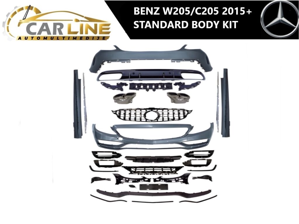 MERCEDES W205/C205 STANDARD BODY KIT 2015+ – Xenon Sijalice, Led Oprema ...